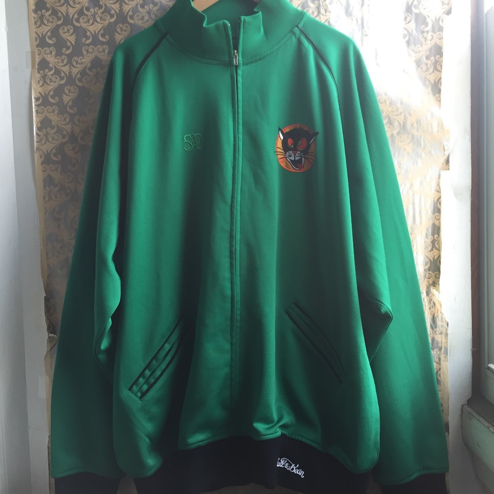 Vintage Stall And Dean Krazy Kats Green Jacket 5xl - Gem